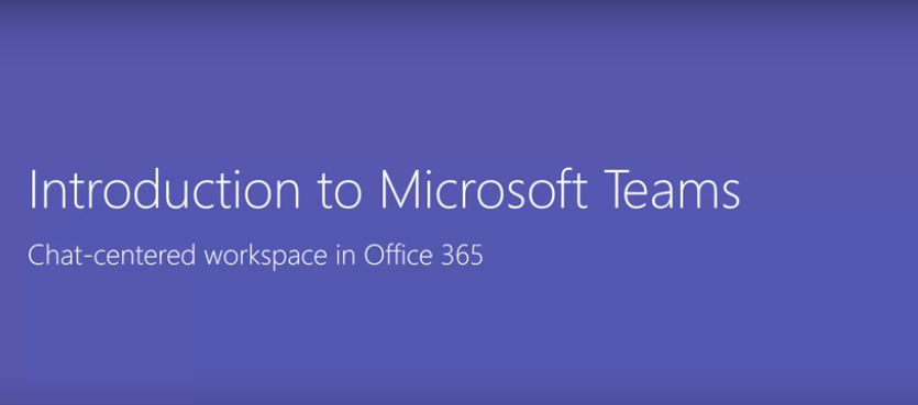 Introduction to Microsoft Teams Summary – Martin Boam's Microsoft Blog