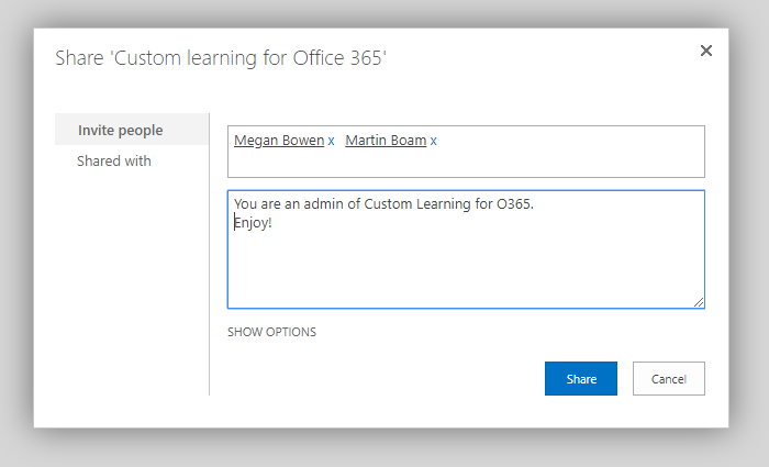 Custom Learning for Office 365 Setup and walkthrough – Martin Boam's ...